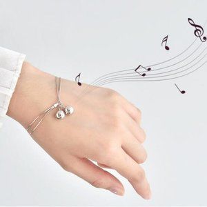 Jewelry | New 925 Sterling Silver Double Bell Bracelet | Poshmark